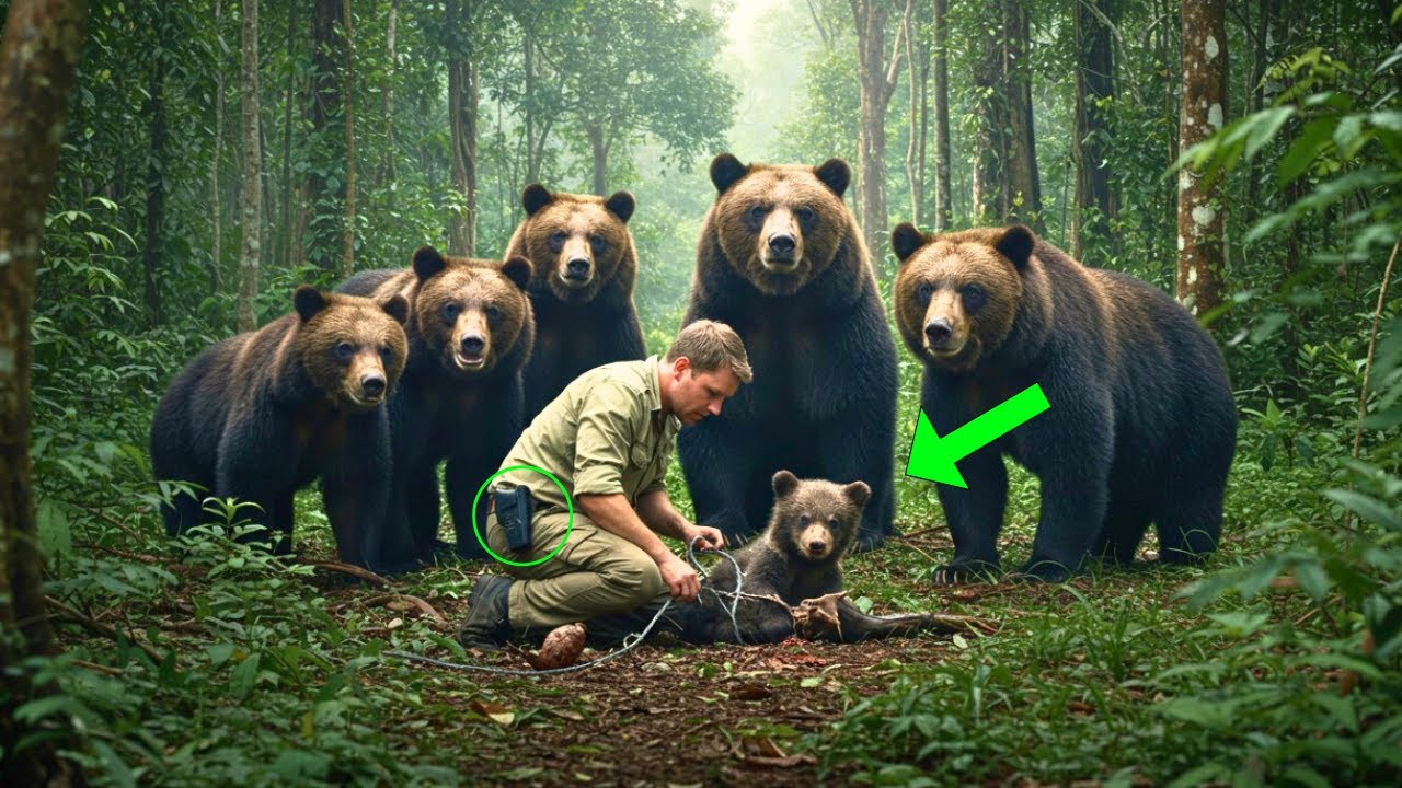 Man Saves a Weak Bear Cub From Barbed Wire, Then The Mother Bear Do ...