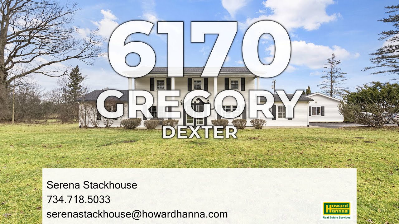 6170 Gregory Road, Dexter, MI 48130 - YouTube