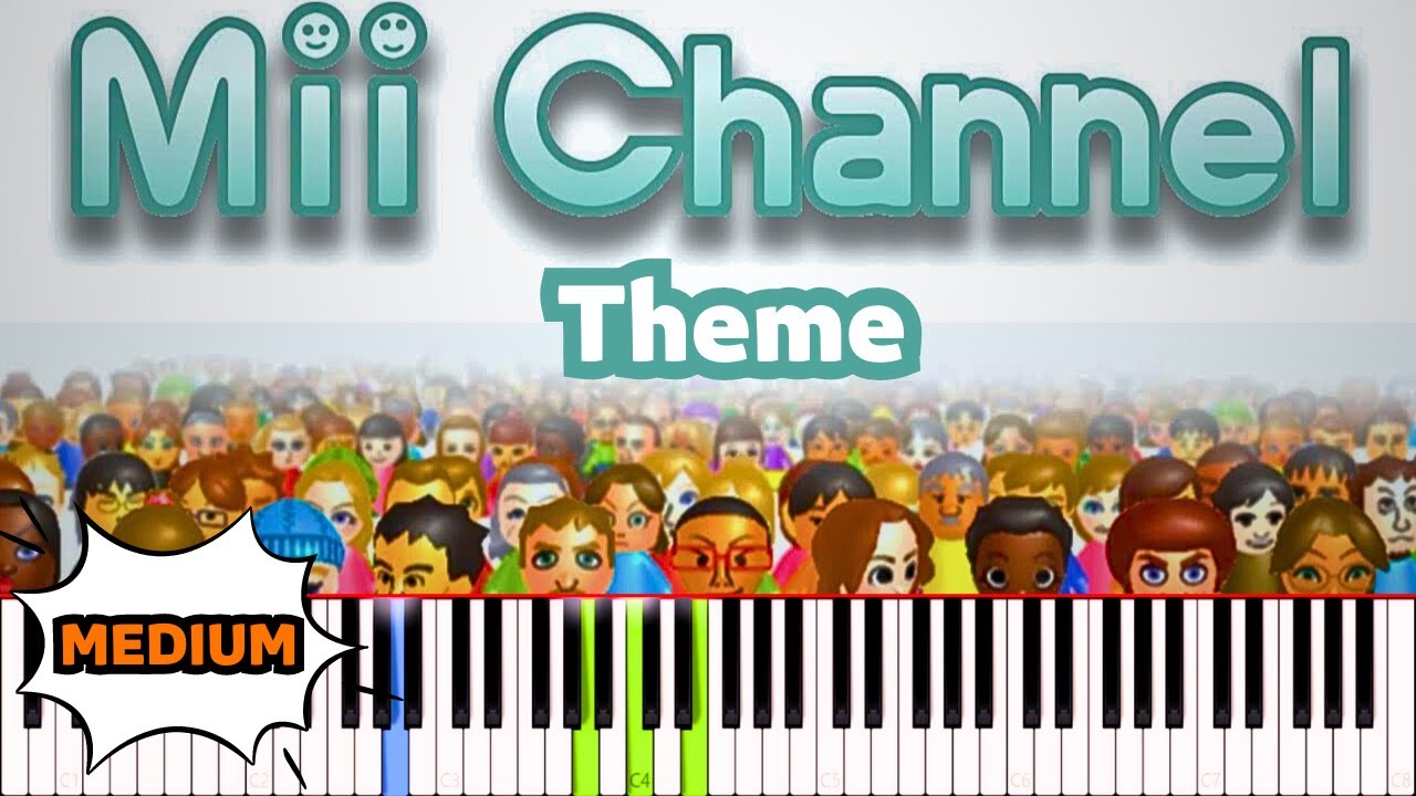 Mii Channel Theme - Piano Tutorial - Synthesia - YouTube