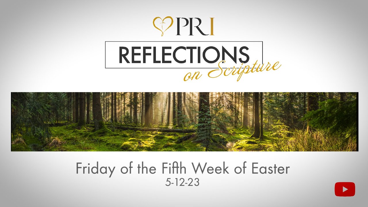 Reflections on Scripture | Friday of the Fifth Week of Easter - YouTube