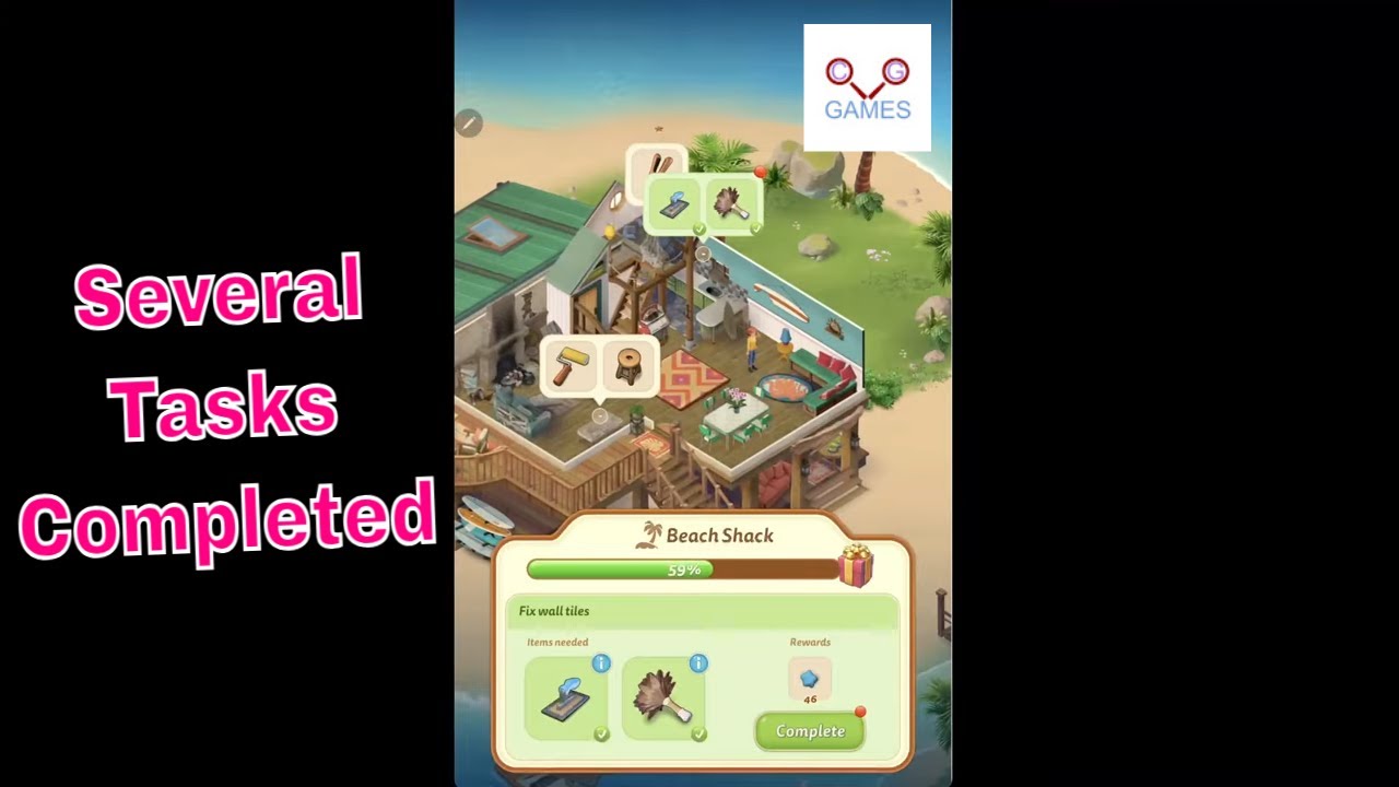 Merge Mansion !!NEW AREA!! Beach Shack Part 5 Gameplay FULL STORY ...
