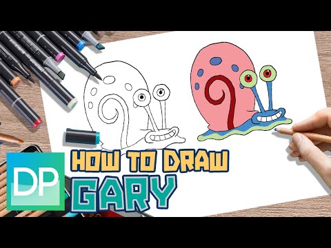[DRAWPEDIA] HOW TO DRAW GARY FROM SPONGEBOB SQUAREPANTS - STEP BY STEP ...