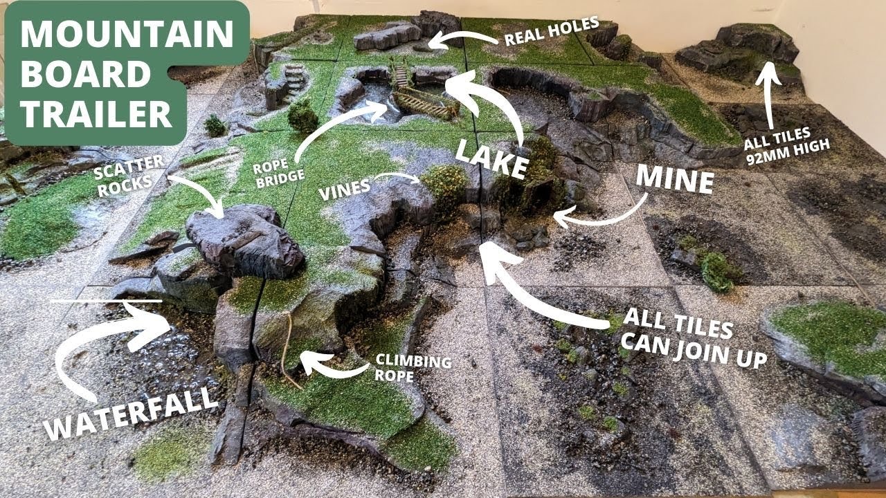 Trailer: How I Made My Mountainous Modular Board. An Epic 6ft x 4ft ...