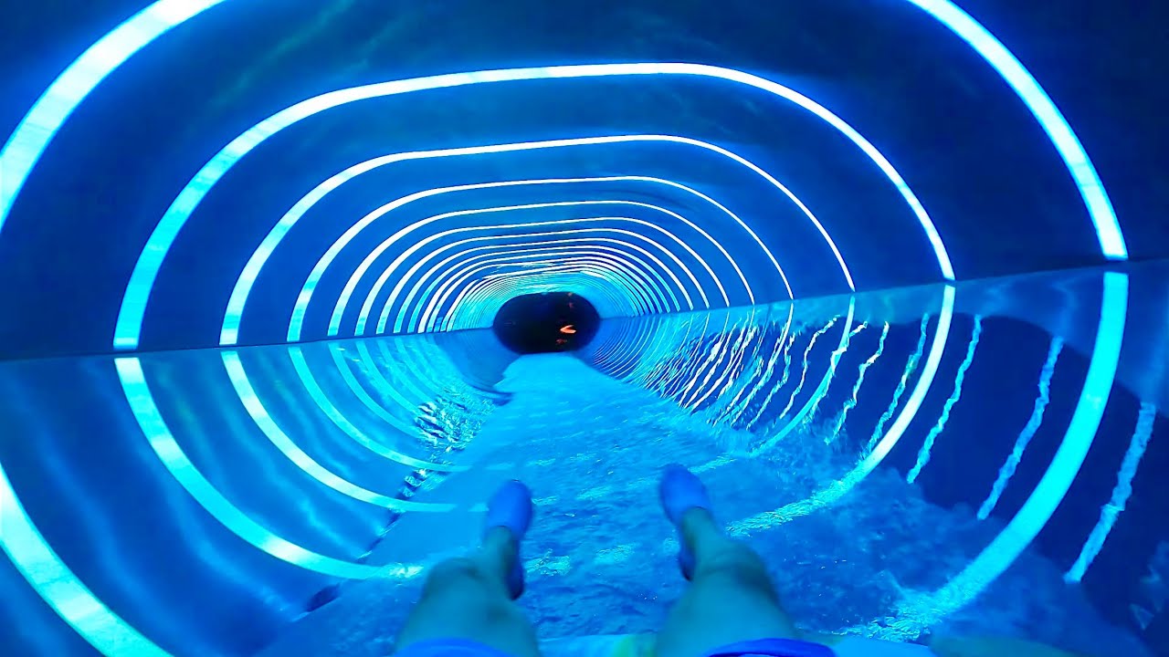 Oval Tunnel Water Slide at Europabad, Germany - YouTube