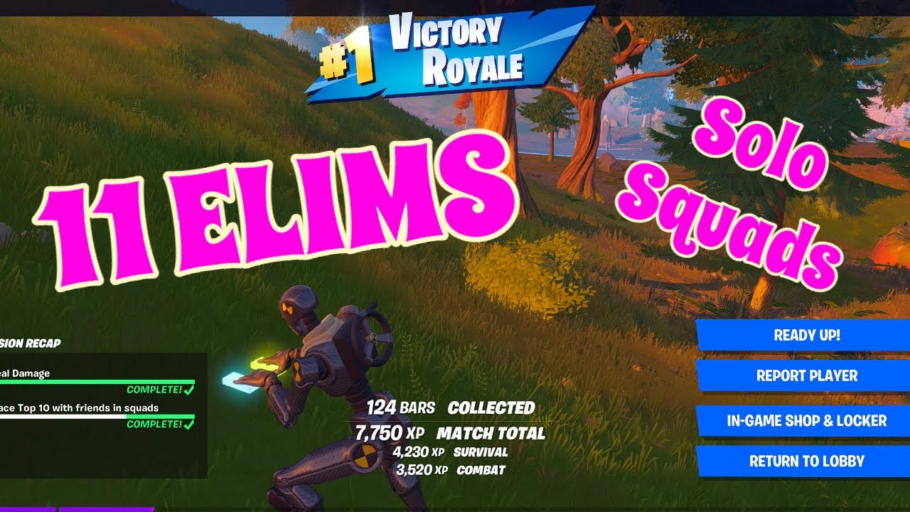 Fortnite C2S5 - Squads - Solo Squads Victory Royale w/ 11 Elims (Bot ...