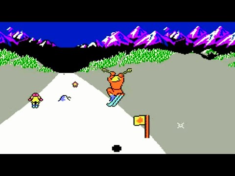 Slalom (NES) Playthrough - NintendoComplete - YouTube