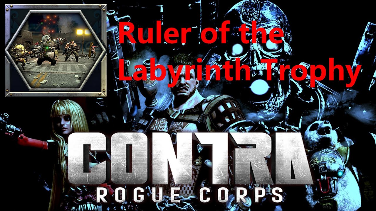 PS4 CONTRA: ROGUE CORPS - Ruler of the Labyrinth Trophy - YouTube