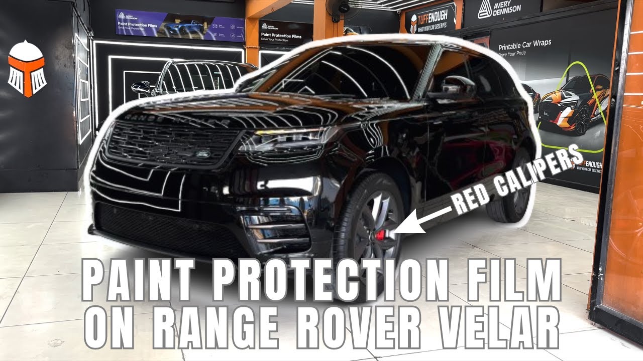 Avery Dennison Optima & Red Calipers on Range Rover Velar (PPF ...