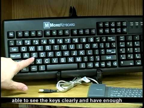 Keyboards for Visual and Dexterity Disabilities - YouTube