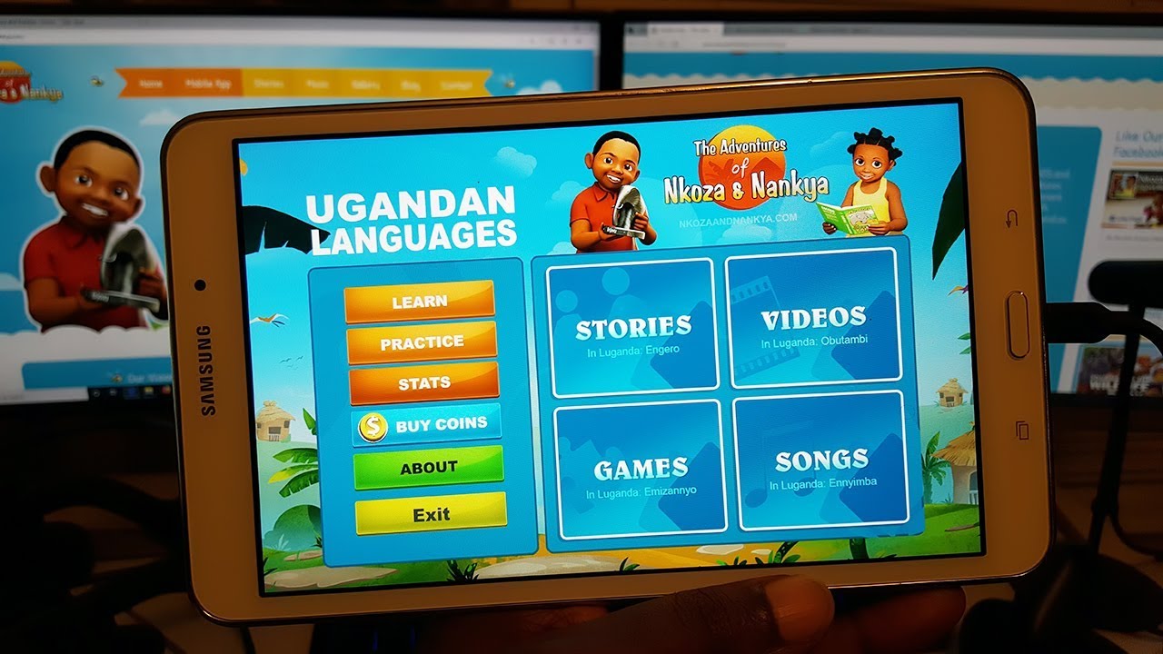 Learning Luganda through the Nkoza and Nankya App for Kids - YouTube
