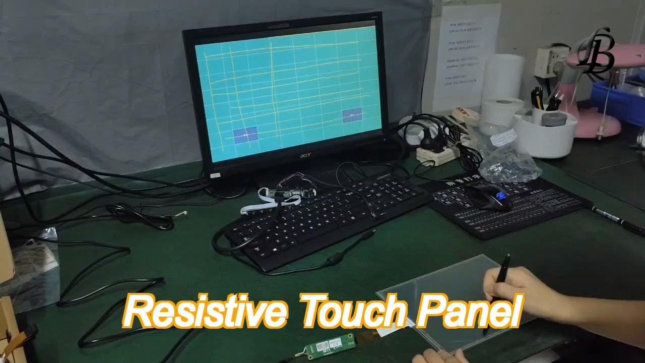 10.4 inch 4 wire resistive touch screen display with ito film on ito ...