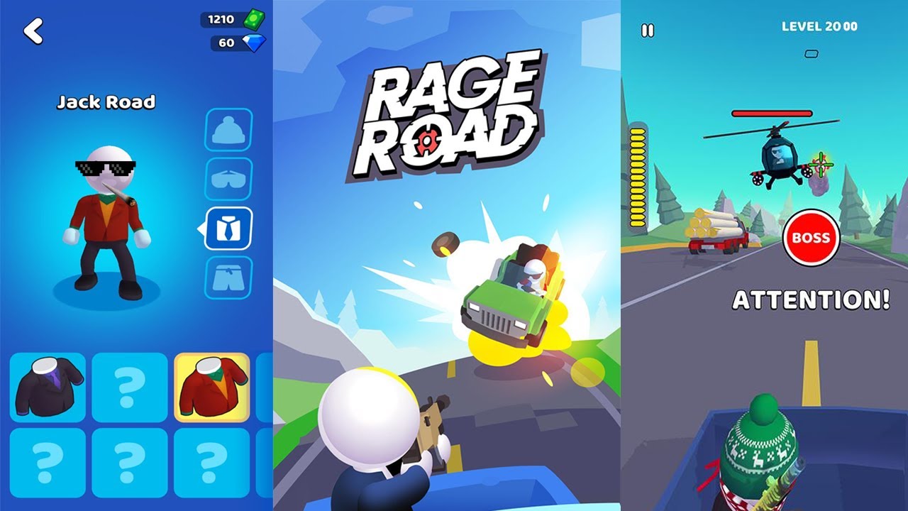 RAGE ROAD: Gameplay 15-16 Levels - YouTube