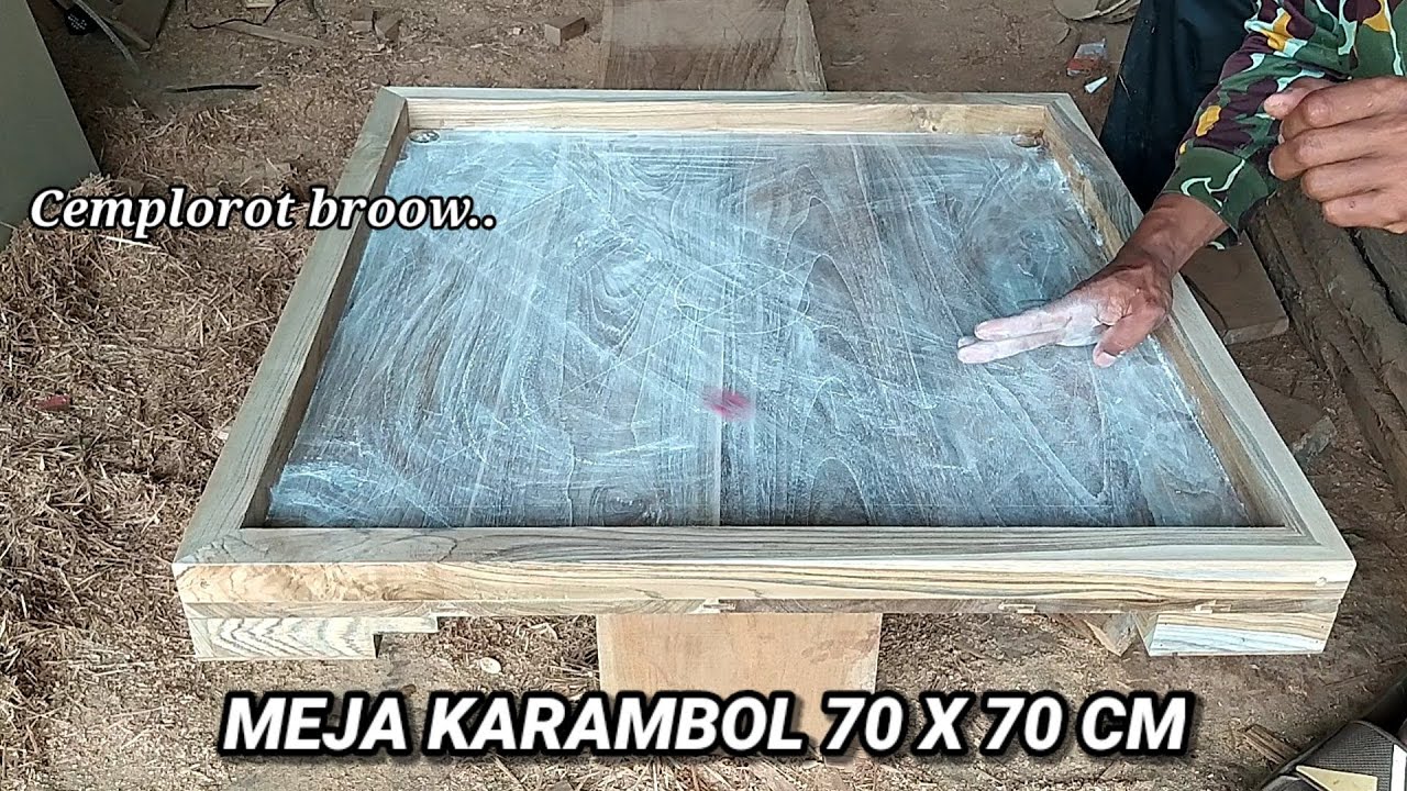 CARA CEPAT MEMBUAT MEJA KARAMBOL 70 X 70 CM - YouTube