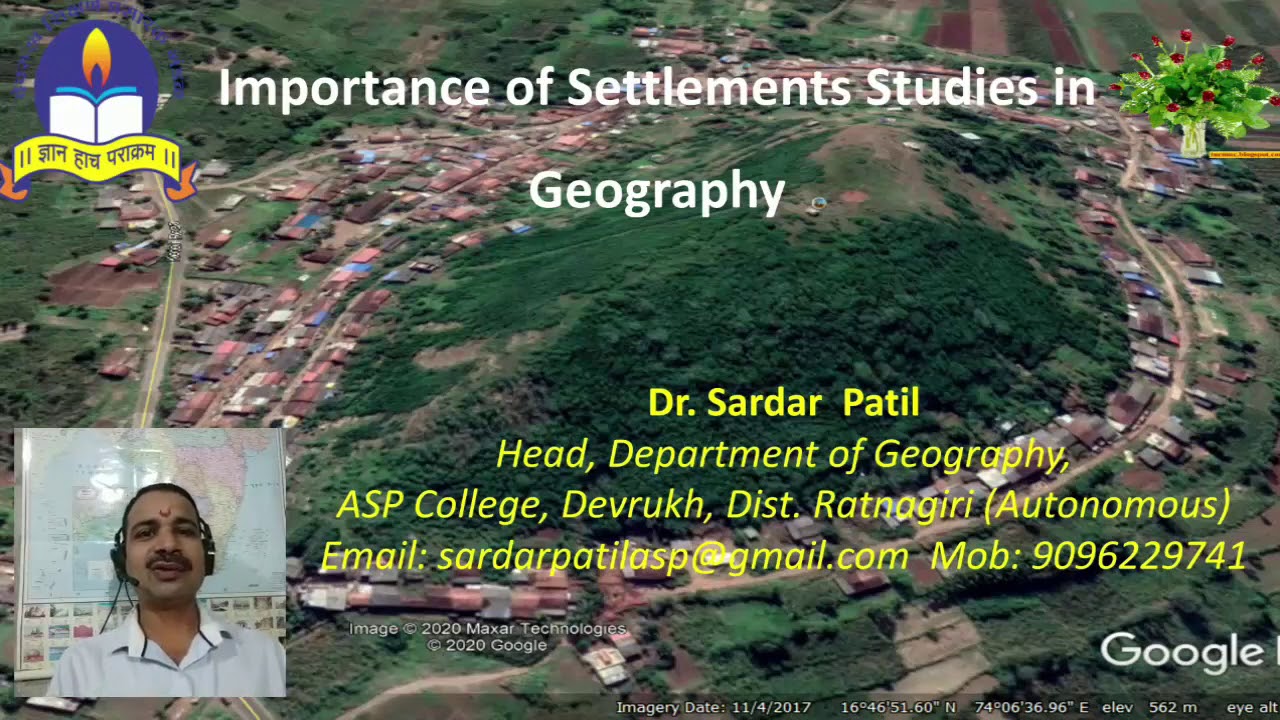 Importance of settlement studies in Geography भूगोलशास्त्रातील ...