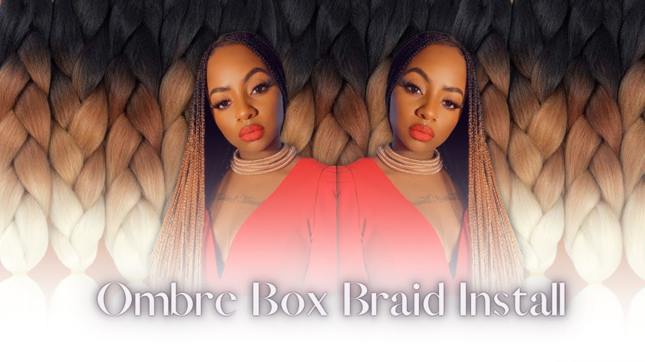 How To Braid Your Own Hair | Box Braid Install - YouTube