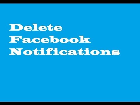 Delete Facebook Notifications - YouTube