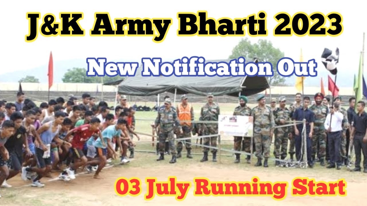 J&K New Army Bharti 2023 ll Army New Notification Out ll 03 July ...