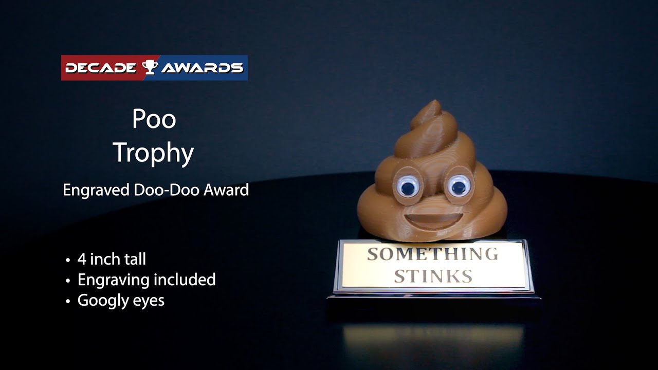 💩 Poop Trophy – The Funniest Last Place Award! 🏆😂YouTube Description ...