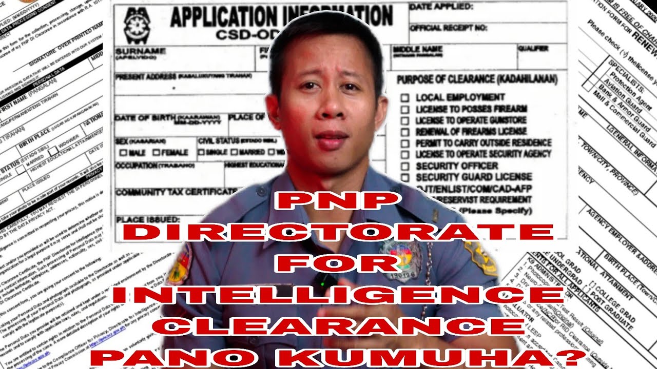 TIPS - PNP DIRECTORATE FOR INTELLIGENCE CLEARANCE, PAANO AT SAAN ITO ...