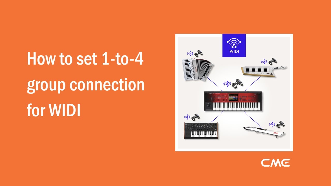 How to set 1 to 4 group connection for WIDIs - YouTube