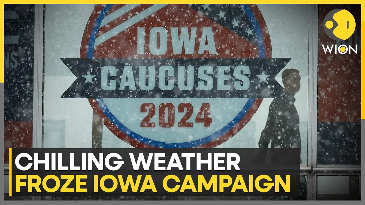 US: Extreme weather and swathes of snow freezes Iowa Caucus campaigning ...