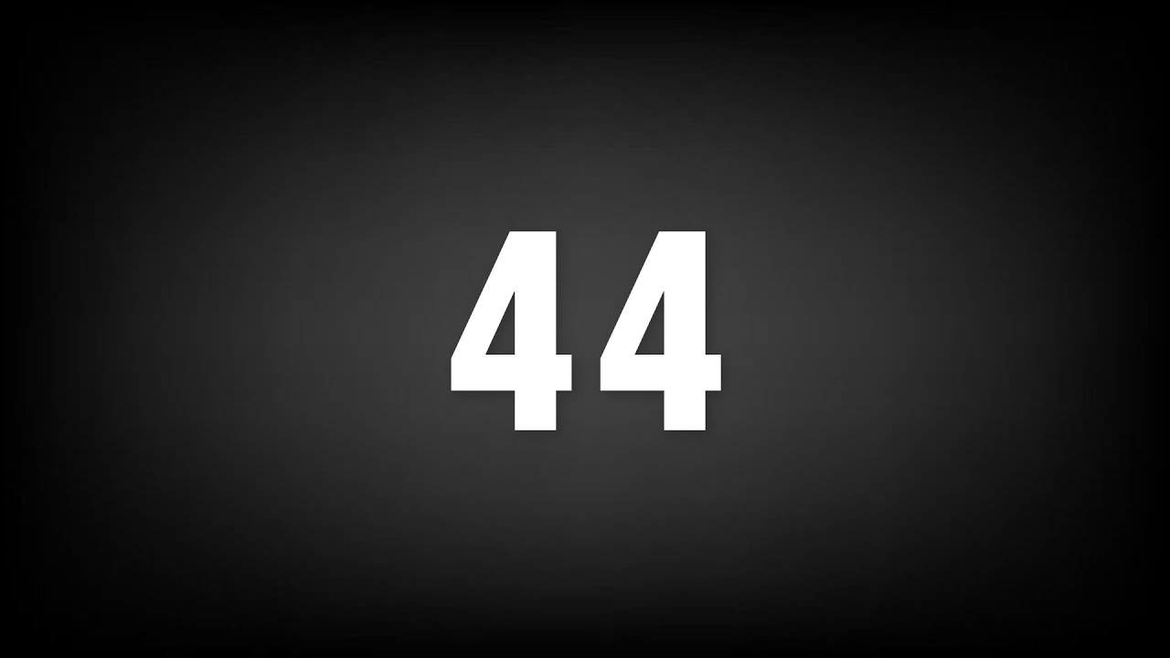 44 Second Countdown Timer | No Copyright - YouTube