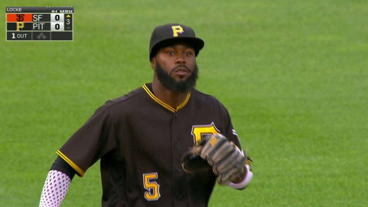 SF@PIT: Harrison fields backhanded, fires to first - YouTube