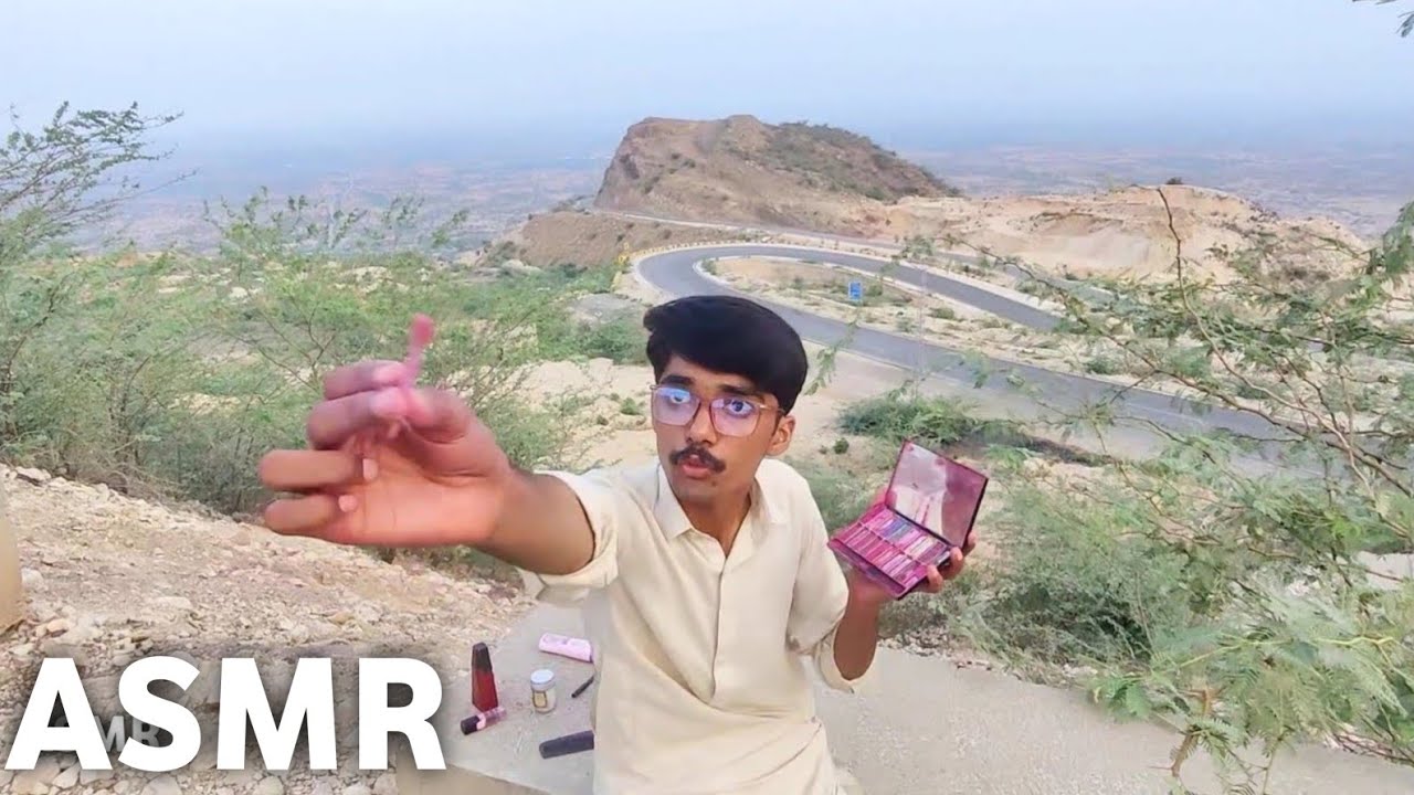 ASMR Makeup on Mountains💄🏞️ Outside ACMP - YouTube