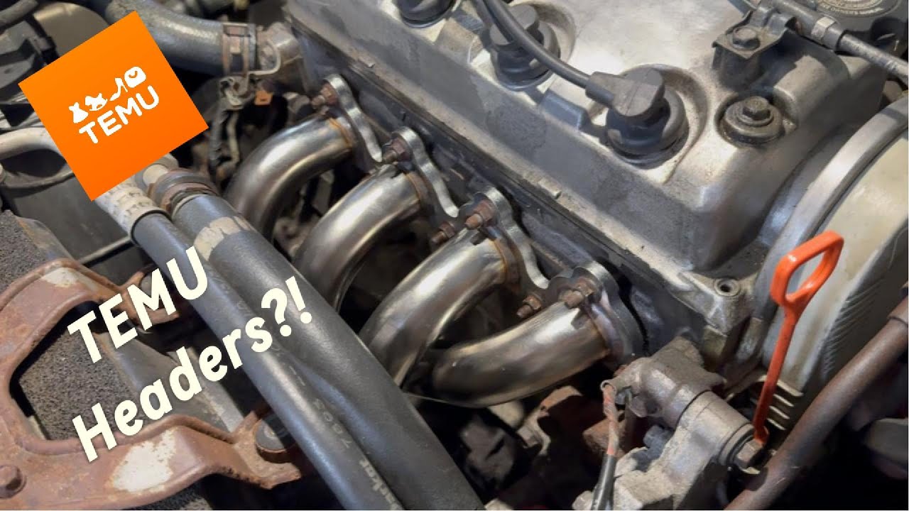 Putting TEMU headers on my Civic! - YouTube