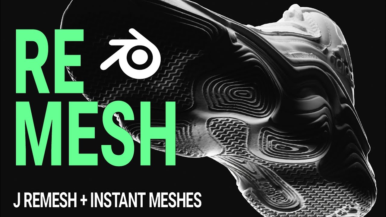 БЕЗКОШТОВНИЙ РЕМЕШ! РЕТОПОЛОГІЯ J REMESH + INSTANT MESHES ADDON Blender ...