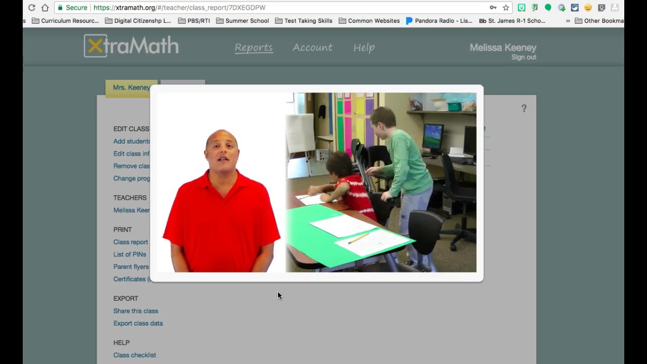 Xtra Math Teacher Instructions - YouTube