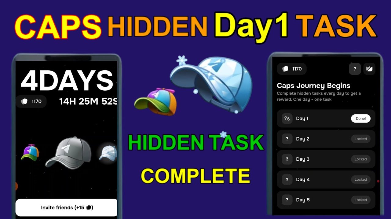 caps hidden task | caps day 1 task | caps airdrop day 1 task | caps airdrop hidden task | #caps ...