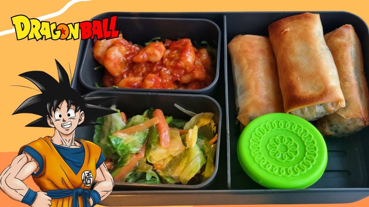 Lunchbox inspired by Dragon ball | Cooking Anime Food | Spring rolls ...