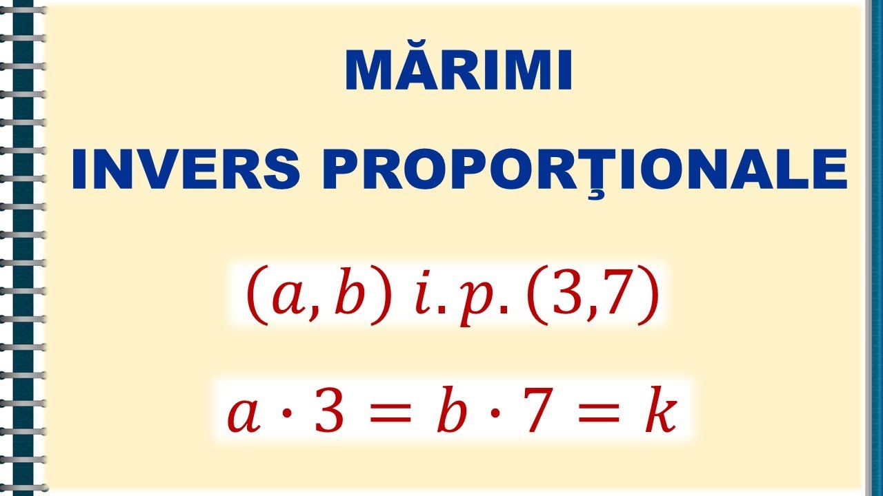 Marimi invers proportionale - YouTube