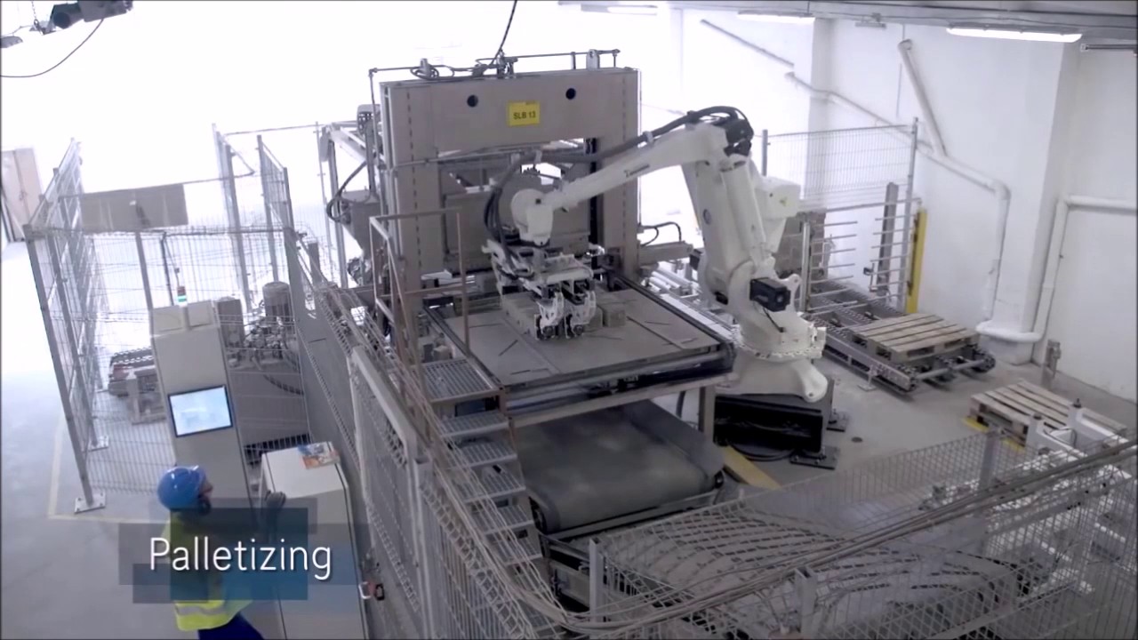 COMAU - PALLETIZING ROBOTS - YouTube