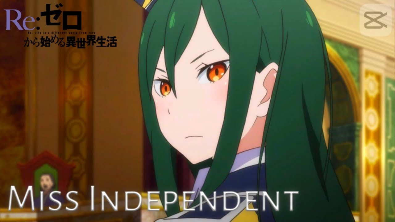 Crusch Karsten edit // Miss Independent | Re zero - YouTube