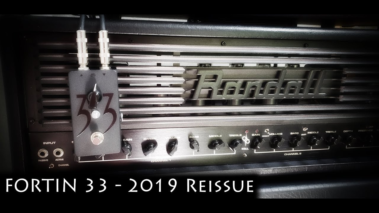 Fortin 33 Boost pedal - 2019 Reissue - Unboxing! - YouTube