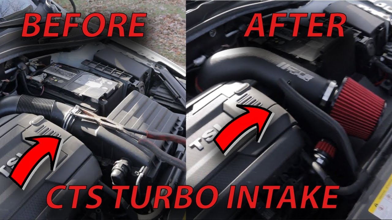 INSTALLING CTS INTAKE ON GTI MK7!! - YouTube