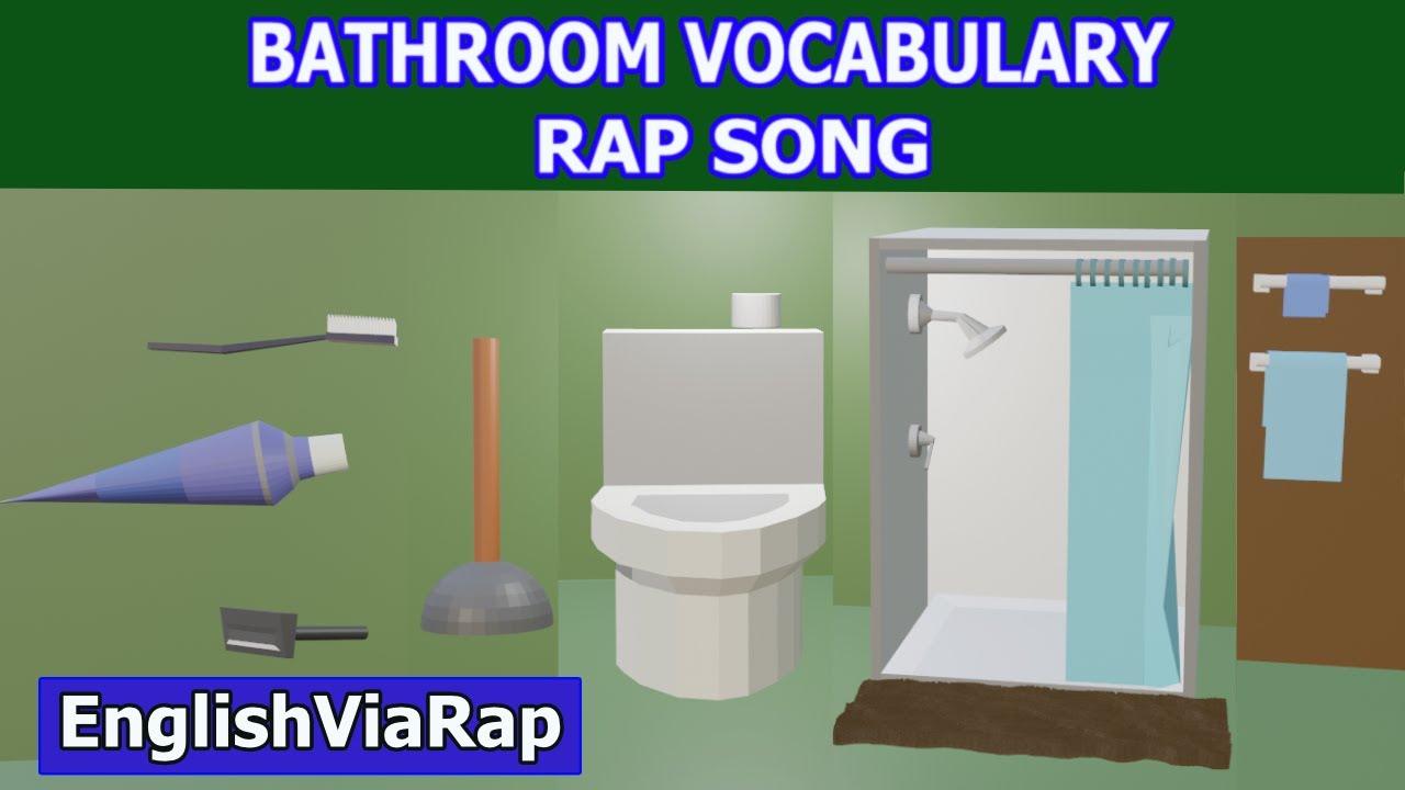 Bathroom Vocabulary Song | Learn English Bathroom Vocabulary | Bathroom ...