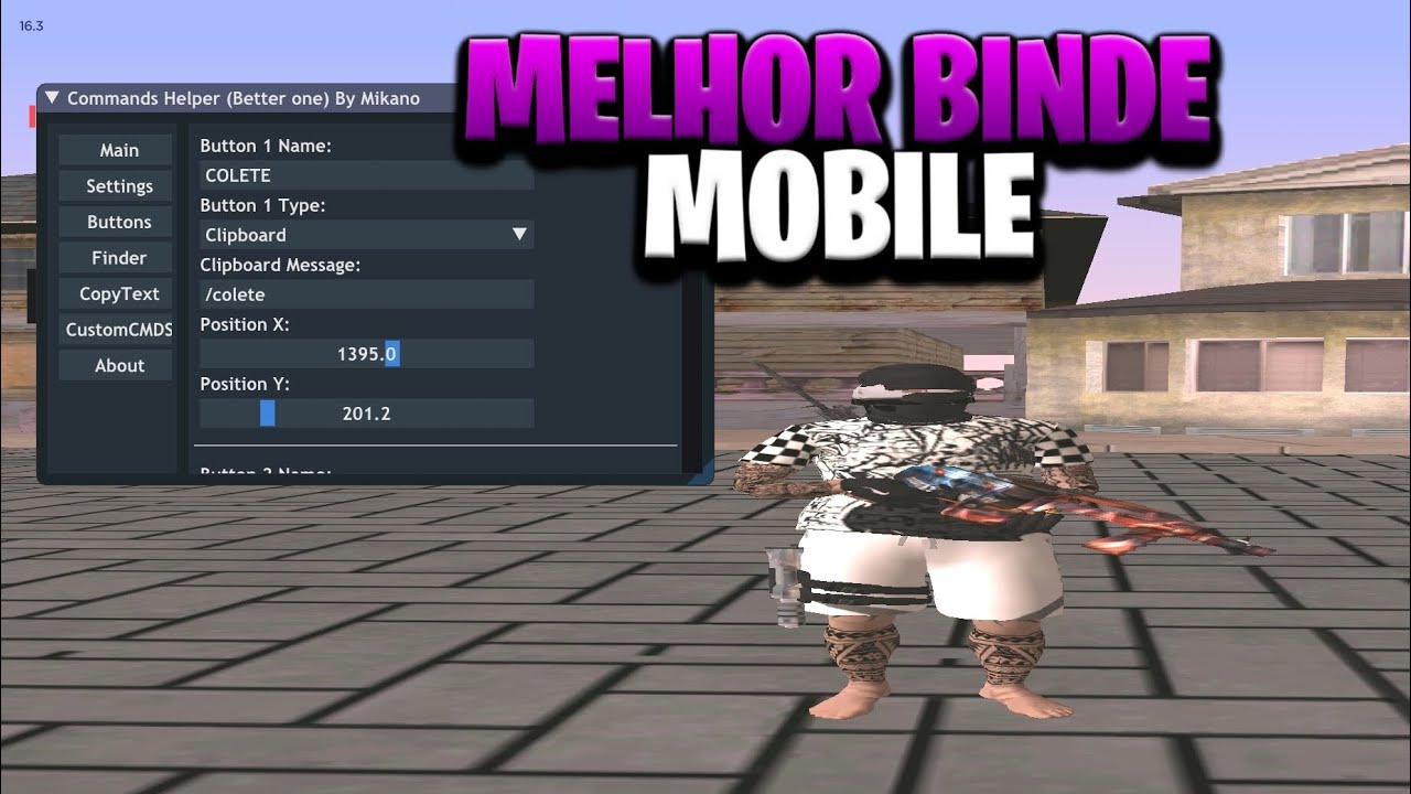 MELHOR BINDE COM BOTÃO PARA MOBILE SAMP // LINK DIRETO - YouTube