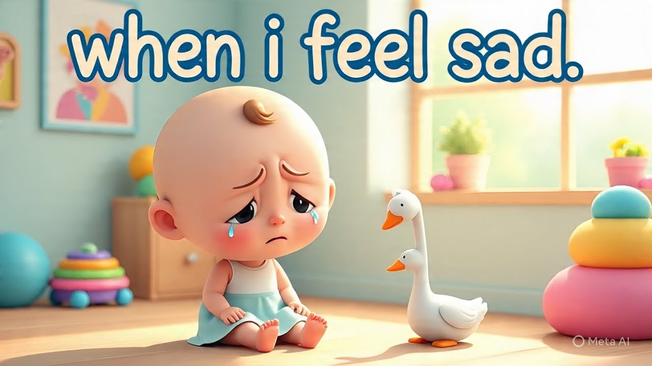 When I Feel Sad | Emotional Song for Kids | 3D Baby Rhyme - YouTube