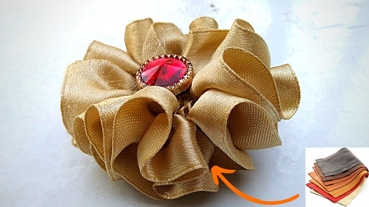 DIY FLOWERS Idea | Make Beautiful Flowers from Old Clothes for ...