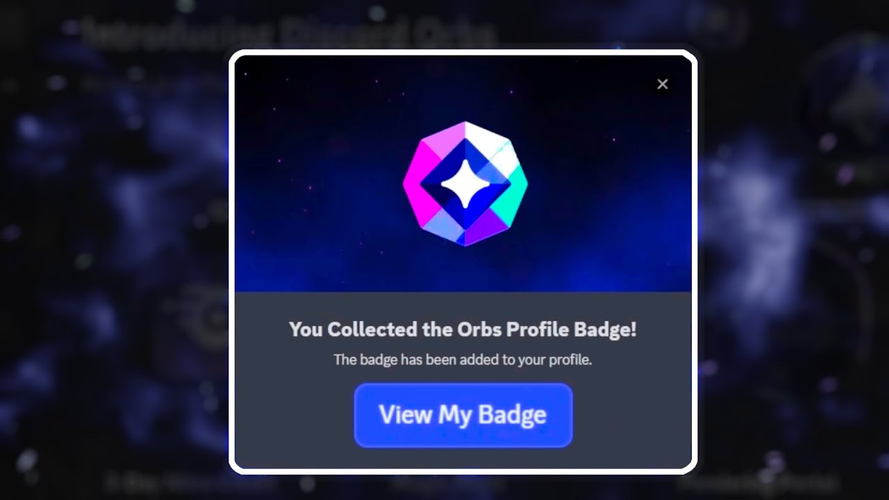 How to Get the Orbs Apprentice Badge on Discord - YouTube