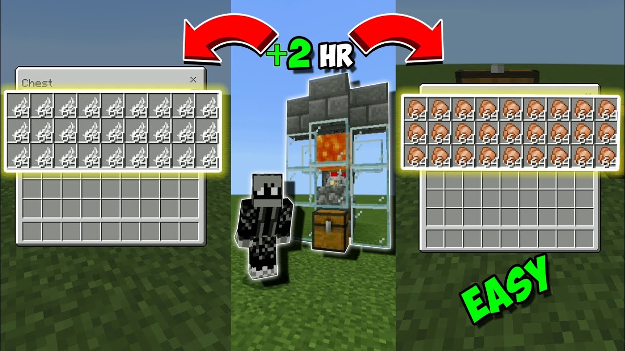 Easy Automatic Unlimited Food farm Tutorial for Minecraft PE/Java! 1.20 ...