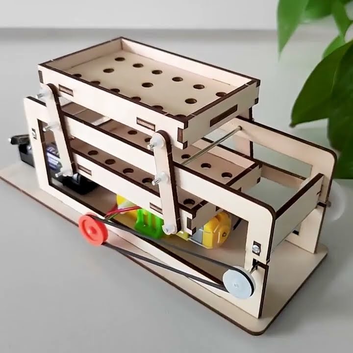 Electric Wooden Sieve Model Science Project - YouTube