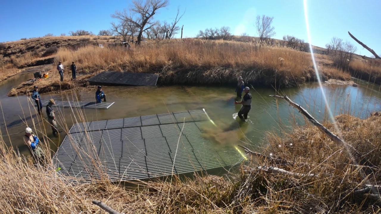 Installation of Resistance Board Weir in Colorado, USA - YouTube
