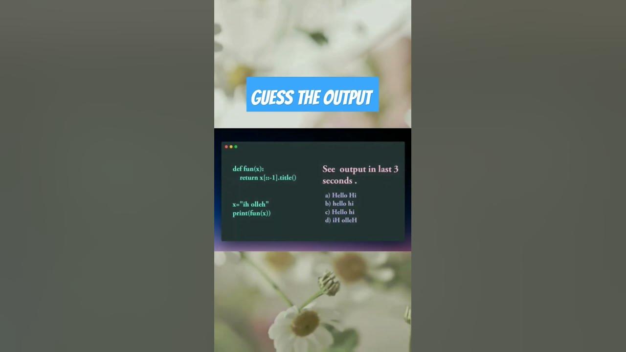 Python Question Youtubeshorts Python Coding Programming Pythonshorts Viral Pythontutorial 5837