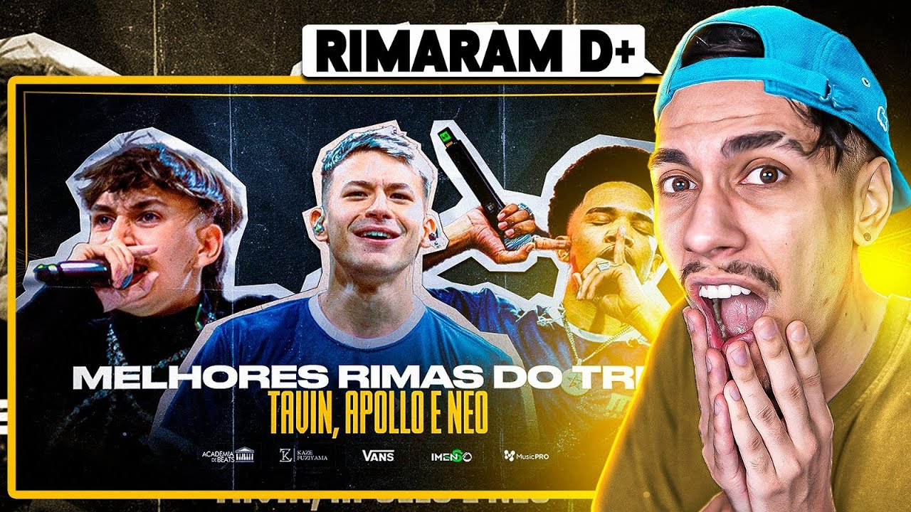 NÃO TEVE UM ERRO !? React (RIMARAM MUITO) MELHORES RIMAS DO TRIO ...