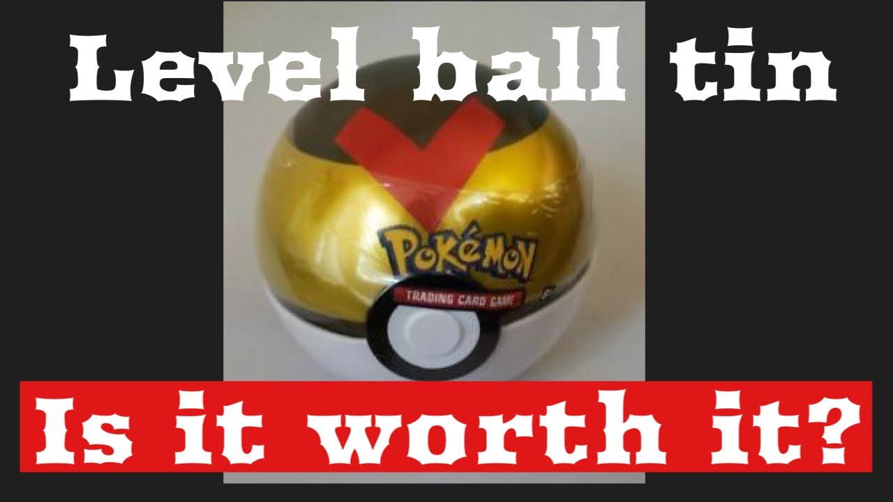 Pokémon level pokeball tin Pokémon cards - YouTube