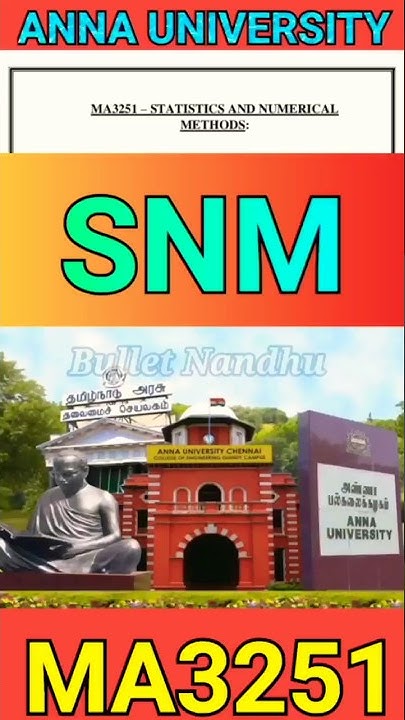 Anna University Statistics and Numerical Methods Important Questions# ...